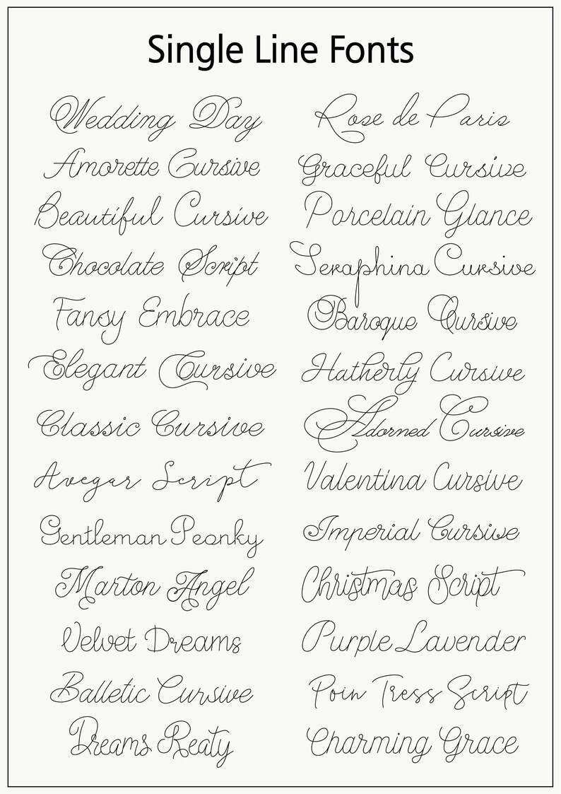 Single Line Font Laser Font One Line Font Engraving Font Cricut Font Stick Font Single Line Font ...