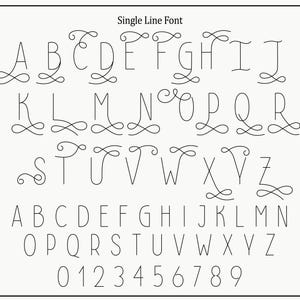 Single Line Font One Line Font SL Font for Cricut Laser Engraving Font ...