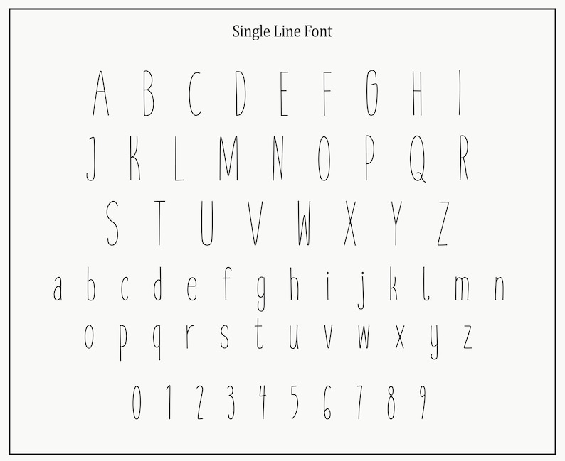 Single Line Font Single Line Font for Cricut Font for Laser One Line ...