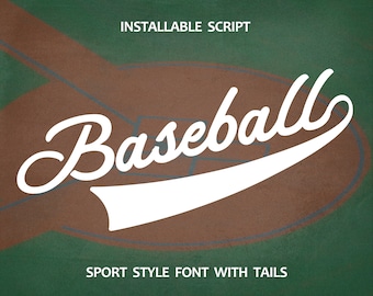 Baseball Font Ttf Baseball Font Svg Baseball Font With Tails Baseball ...