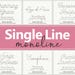 Single Line Font One Line Font Single Line Font for Cricut Silhouette ...