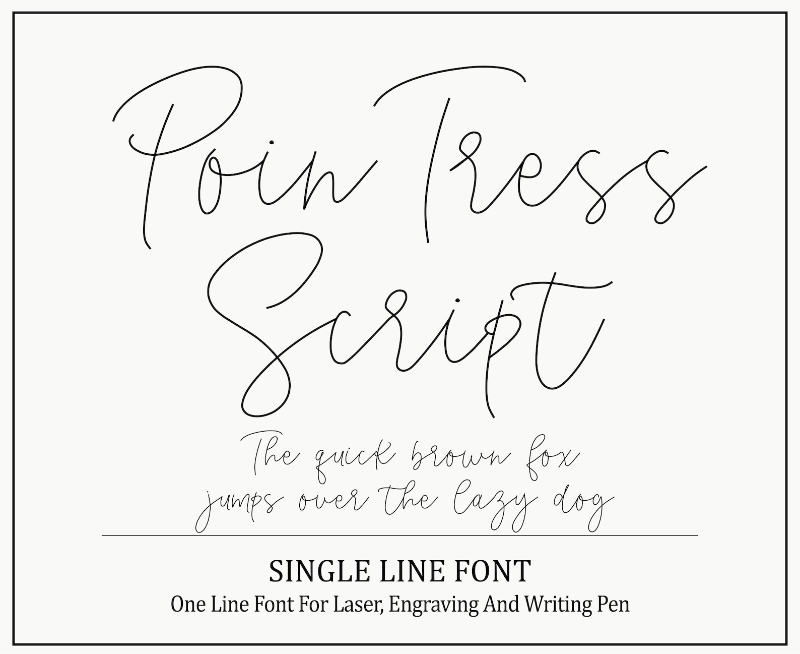 Single Line Font One Line Font Stroke Font Single Line Font for Cricut ...
