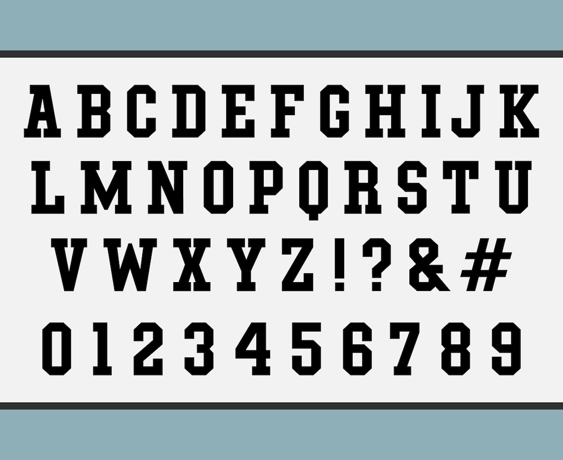 Varsity Font College Font School Font Varsity Letters Font Sport Font ...