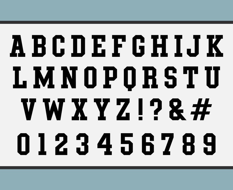 Varsity Font College Font School Font Varsity Letters Font Sport Font ...
