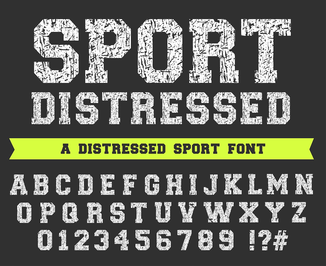 Distressed Font Grunge Font Distressed Letters Font Distressed Font for ...