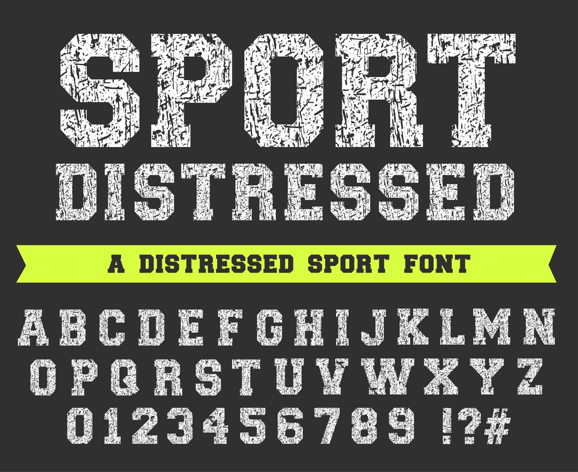 Distressed Font Grunge Font Distressed Letters Font Distressed Font for ...