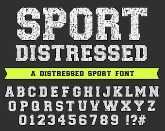 Distressed Font Grunge Font Distressed Letters Font Distressed Font for ...