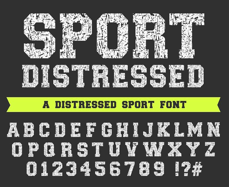 Distressed Font Grunge Font Distressed Letters Font Distressed Font for ...