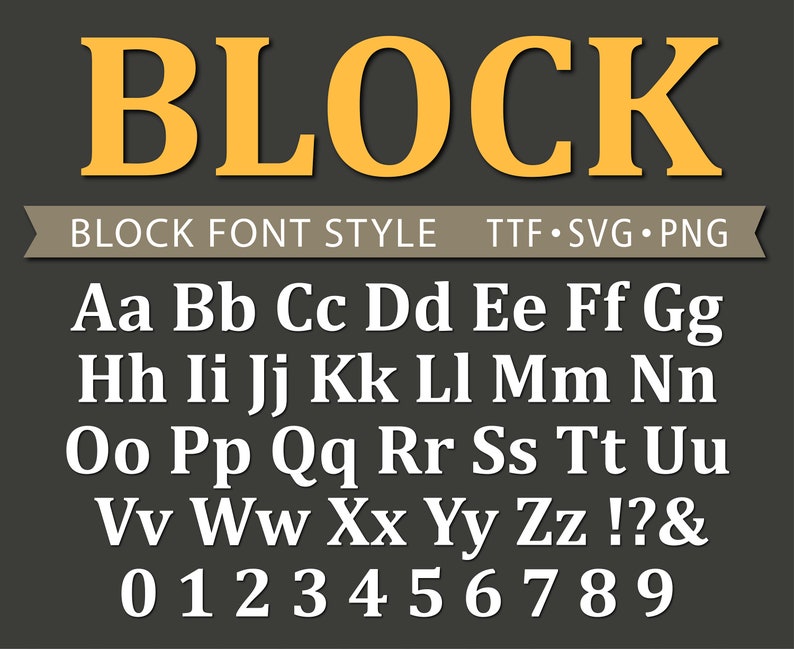 Block Font Block Letters Block Monogram Font Block Style Font Block ...