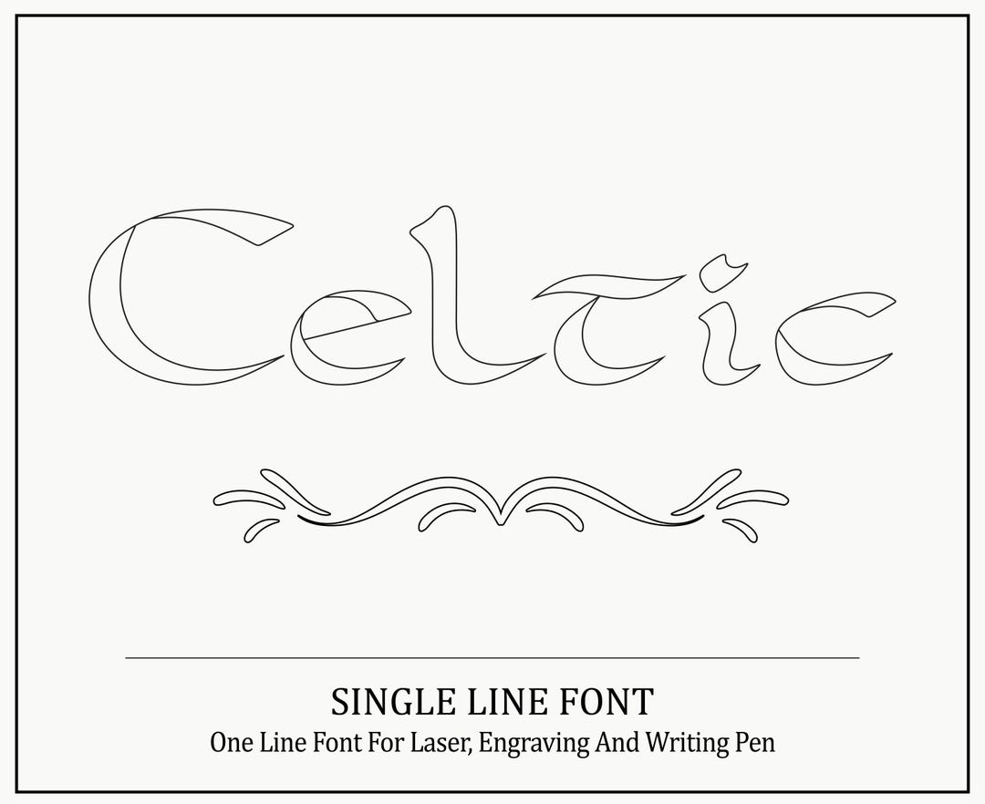 Single Line Font One Line Font SL Font Single Line Font for Cricut ...