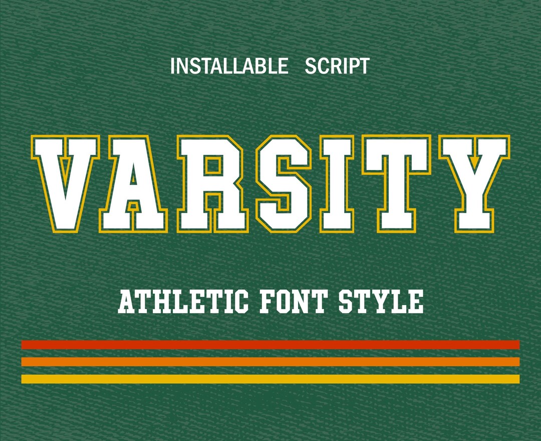 Varsity Font College Font School Font Varsity Letters Font Sport Font ...