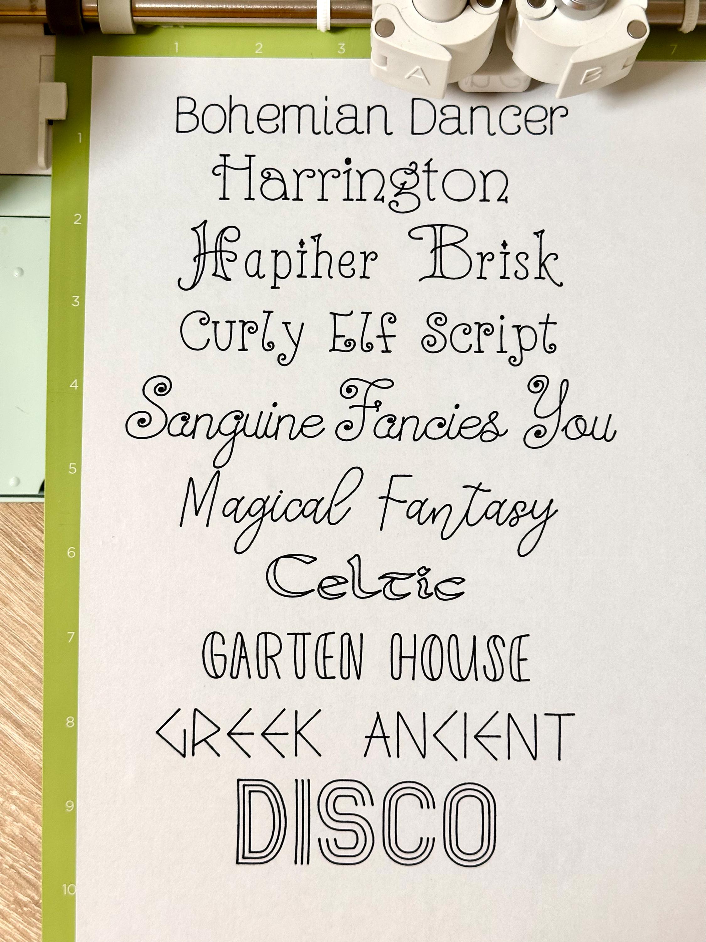 Single Line Font One Line Font Stroke Font Single Line Font for Cricut ...