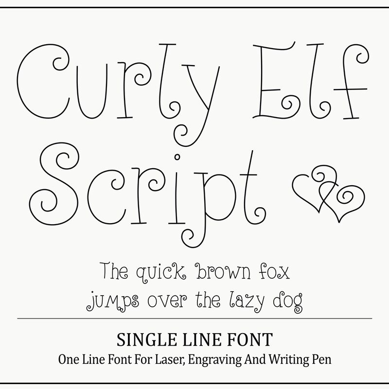 Curly Writing Font - Etsy