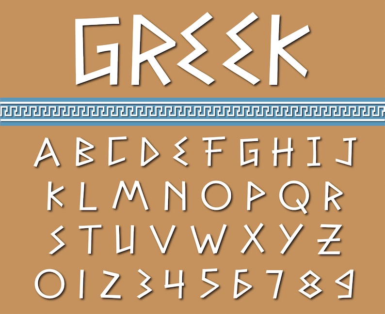 Greek Font Ancient Greece Font Ancient Font Styles Greek Letters Font ...