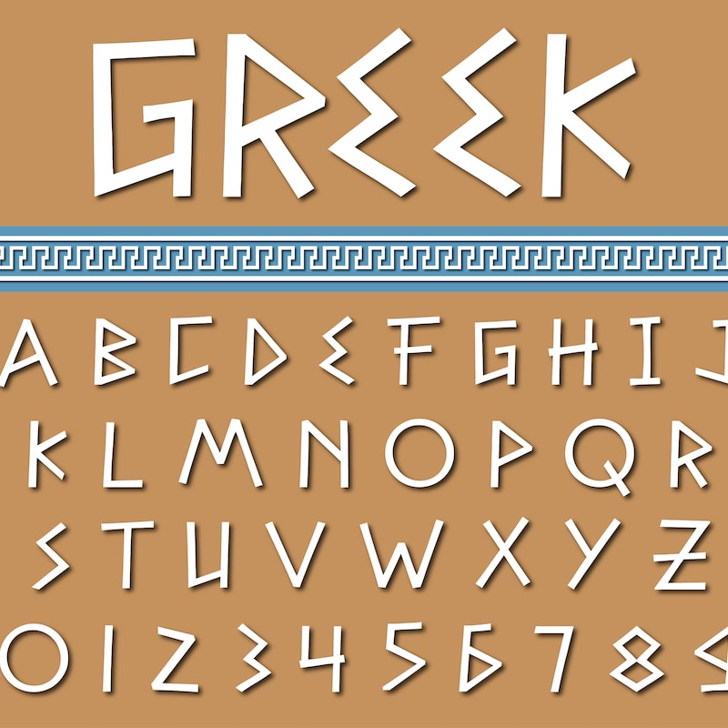 Greek Fonts for Canva - Etsy