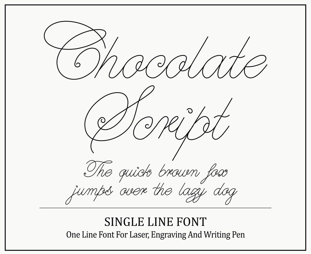 Single Line Font One Line Font Single Line Font for Cricut Font for ...