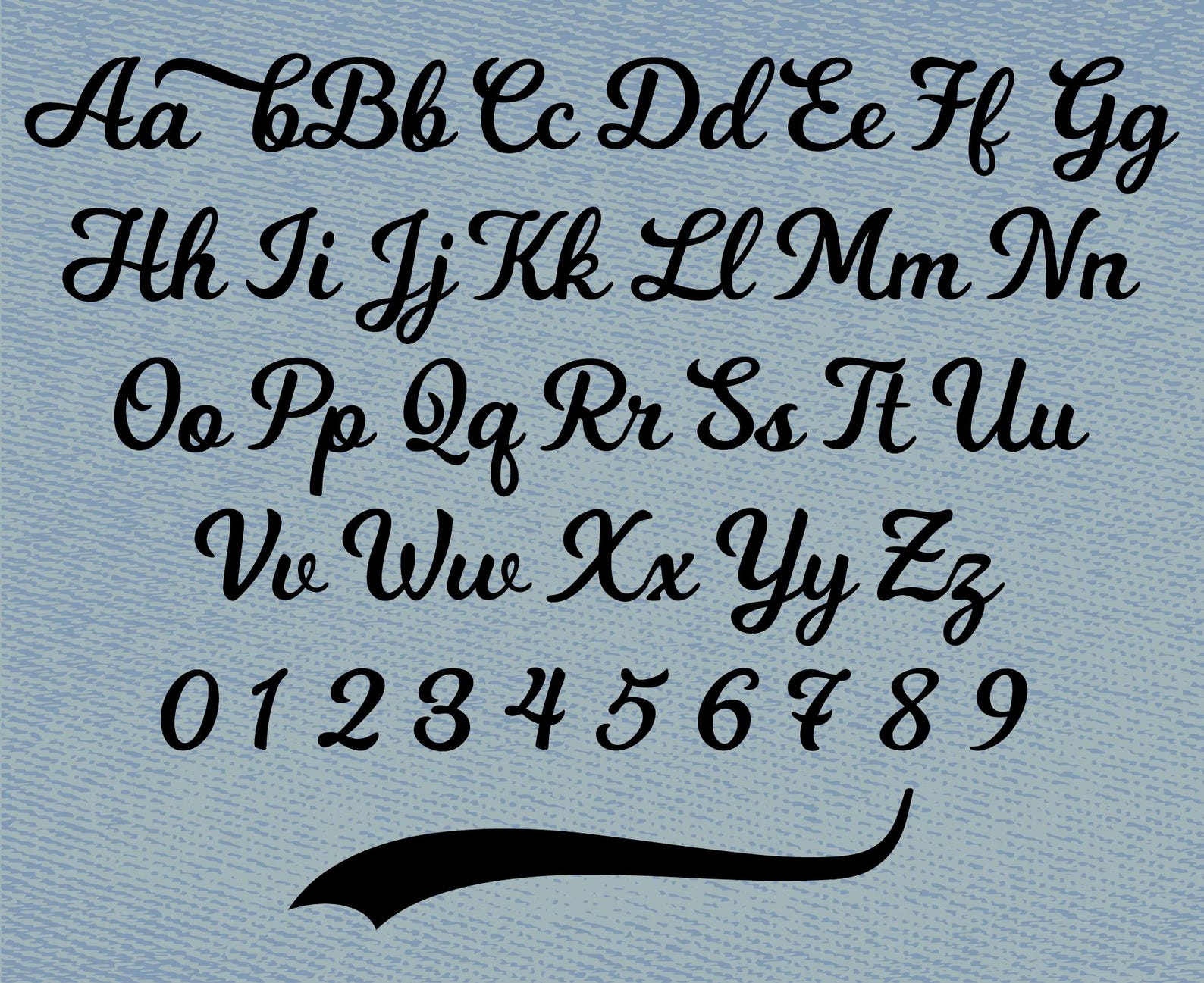 Baseball Font Baseball Script Baseball Font With Tail Baseball Cursive ...