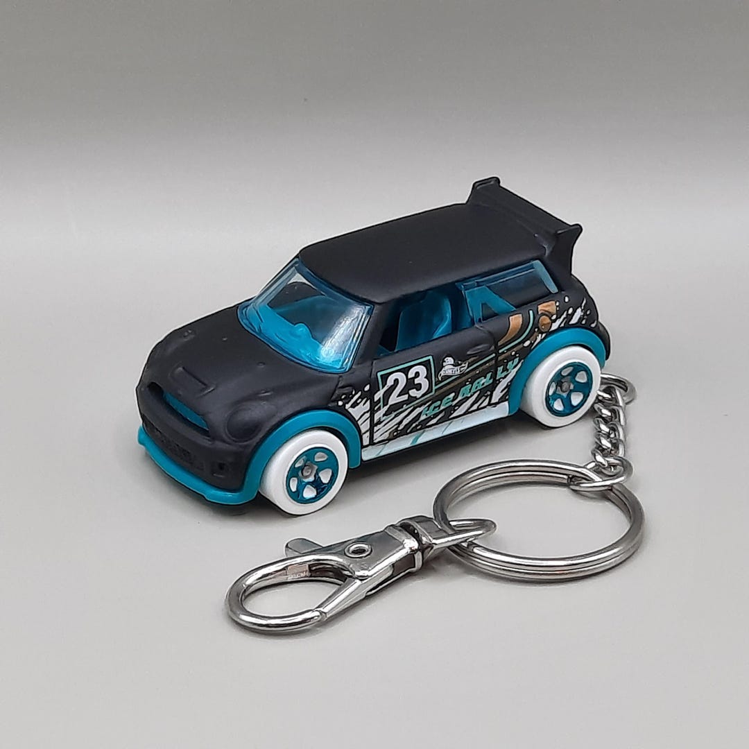 Mini Cooper Keychain, Black Diecast Hot Wheels Bag Charm Gift - Etsy
