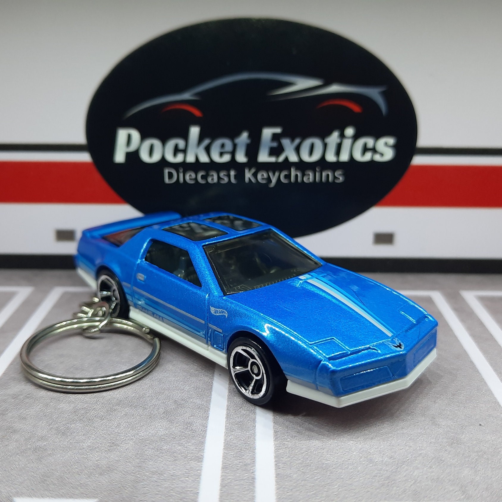 1984 Pontiac Firebird Trans Am Keychain or Ornament Blue, Hot Wheels ...