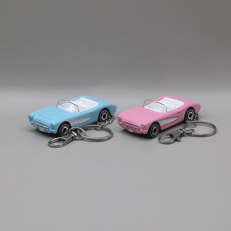 1956 Chevrolet Corvette Keychain in Gift Box, Chevy C1 Vette - Etsy