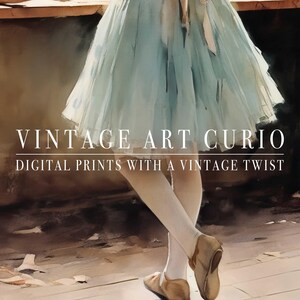 Vintage Ballerina Girl Wall Art – Pastel Balletcore Nursery Print ...