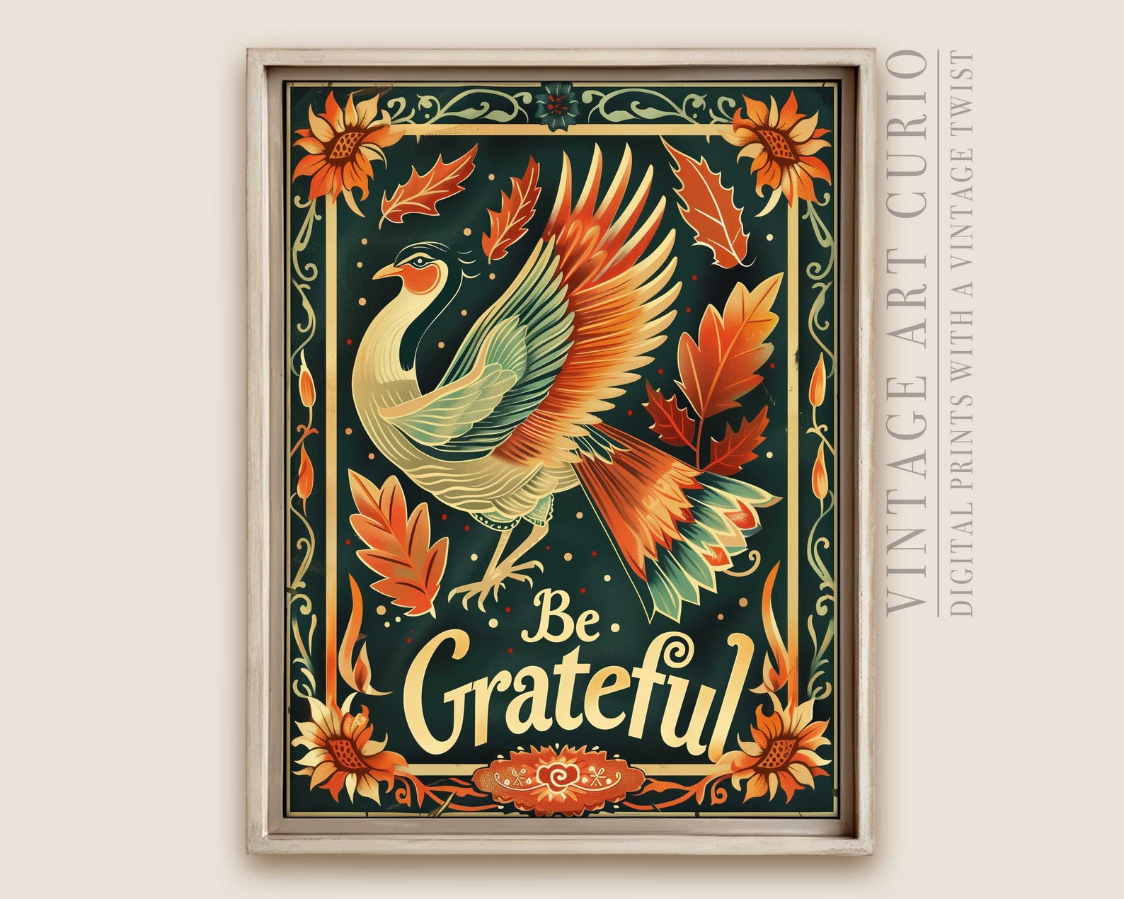 Victorian Thanksgiving Digital Print, Retro Rustic Farmhouse Wall Art ...