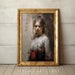 Vintage Girl Portrait Painting Antique Portrait Vintage - Etsy