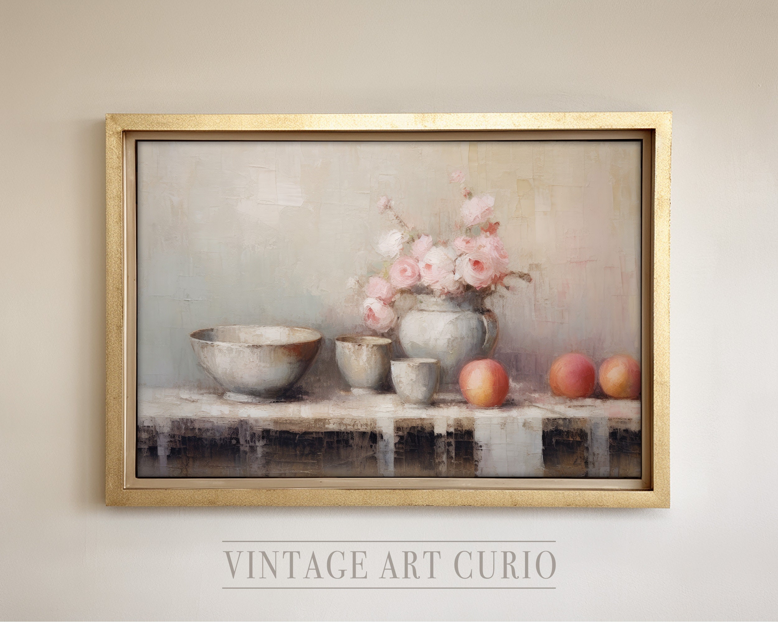 Antique French Rococo Still Life Painting Vintage Still Life Wall Decor ...