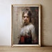 Vintage Girl Portrait Painting Antique Portrait Vintage - Etsy