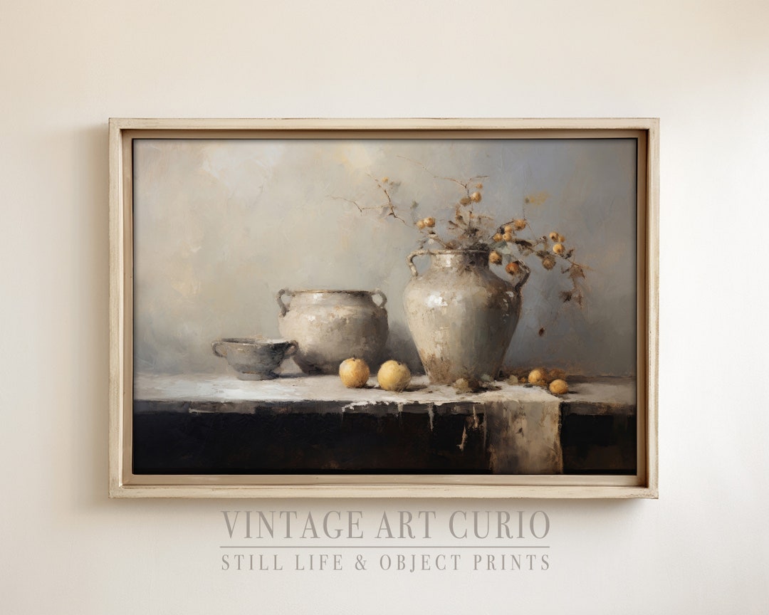 Charming French Kitchen Art Rustic Farmhouse Wall Decor Neutral ...
