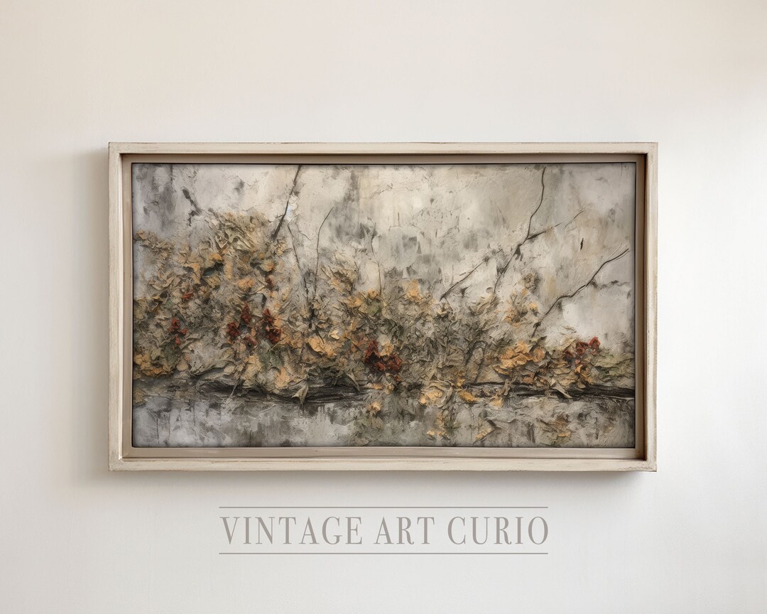 Samsung Frame TV Abstract Art | Art Earthtone Decor | Vintage Abstract ...