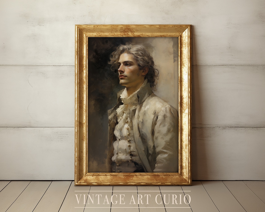 Man Portrait Painting | Vintage Portrait | Vintage PRINTABLE Digital ...
