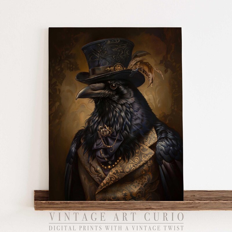 Steampunk Raven - Etsy