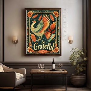 Victorian Thanksgiving Digital Print, Retro Rustic Farmhouse Wall Art ...