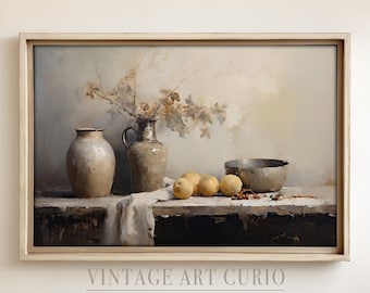 Charming French Kitchen Art Rustic Farmhouse Wall Decor Neutral ...