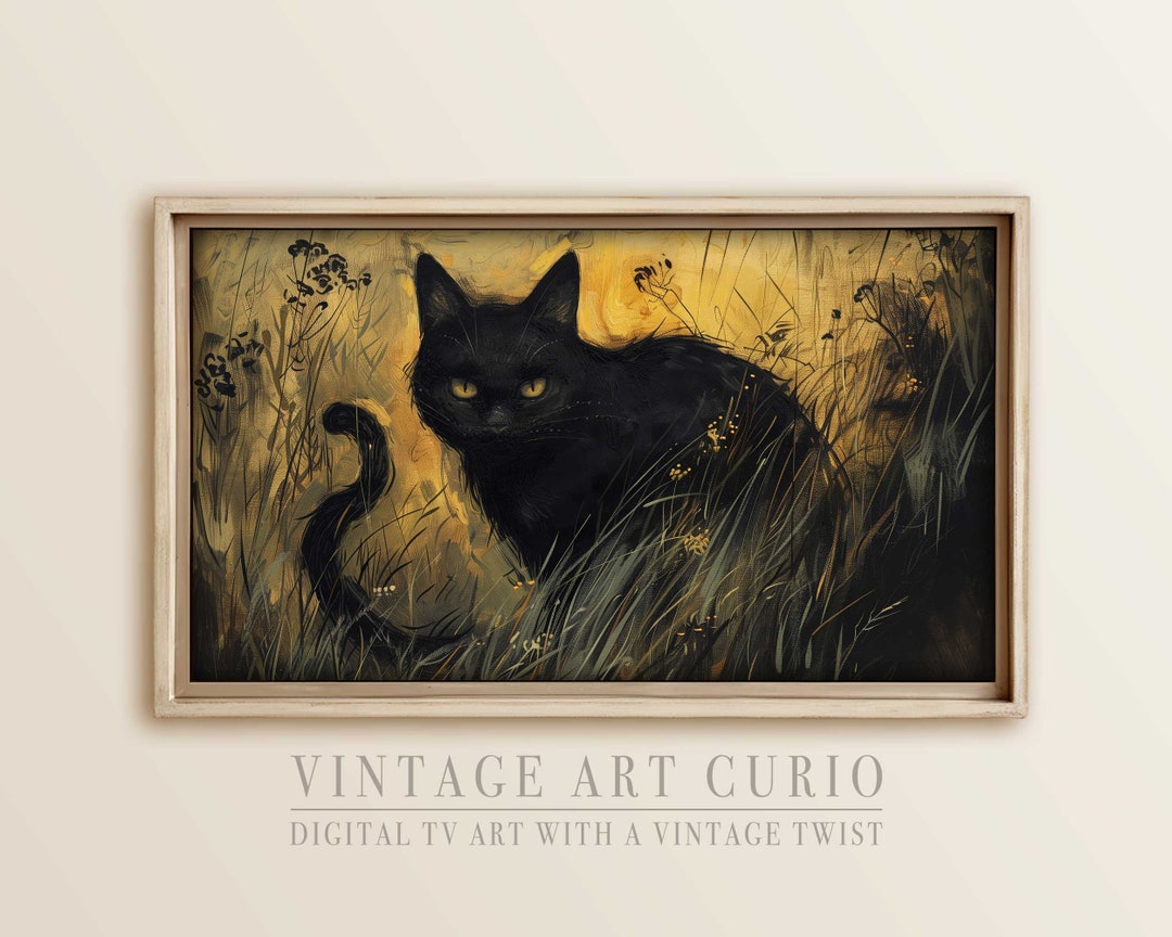 Witchy Halloween Frame TV Art, Rustic Gothic French Farmhouse ...