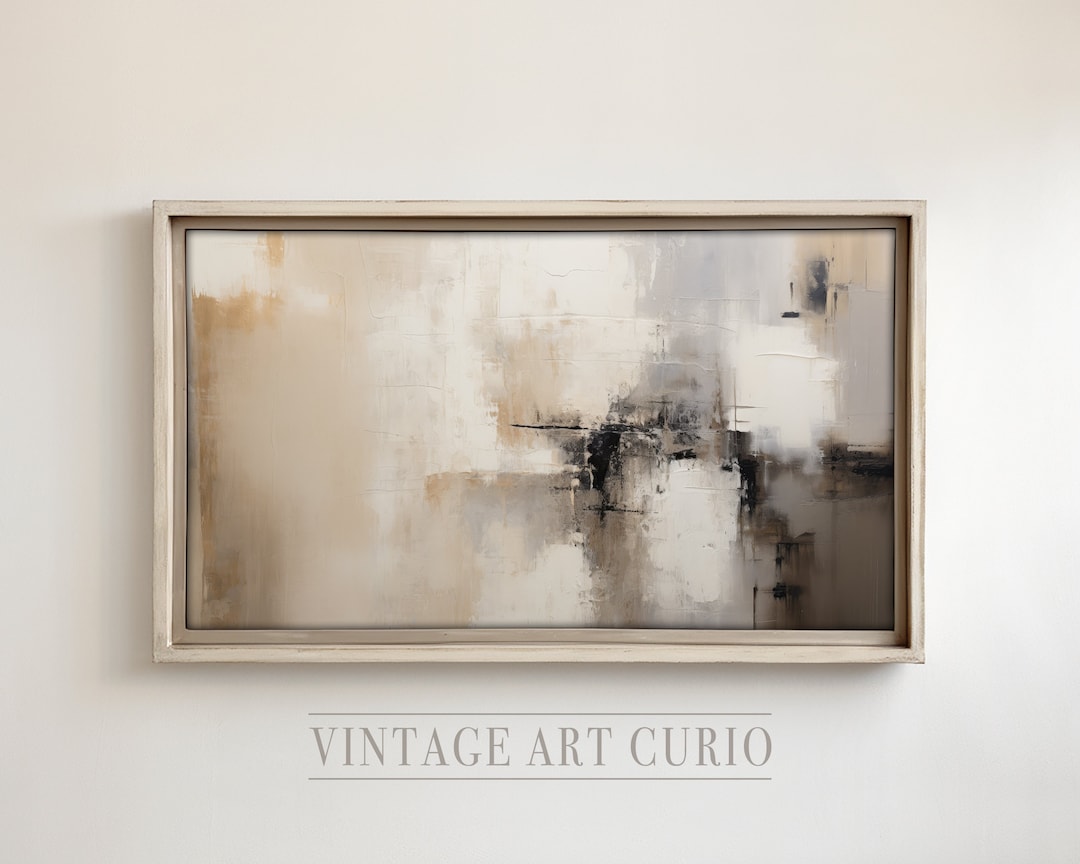 Samsung Frame TV Abstract Art | Art Earthtone Decor | Vintage Abstract ...