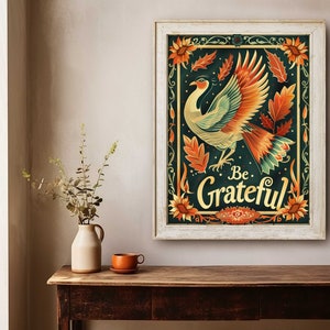 Victorian Thanksgiving Digital Print, Retro Rustic Farmhouse Wall Art ...