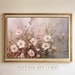 Pink French Rococo Inspired Painting Vintage Pink Flower Wall Decor ...