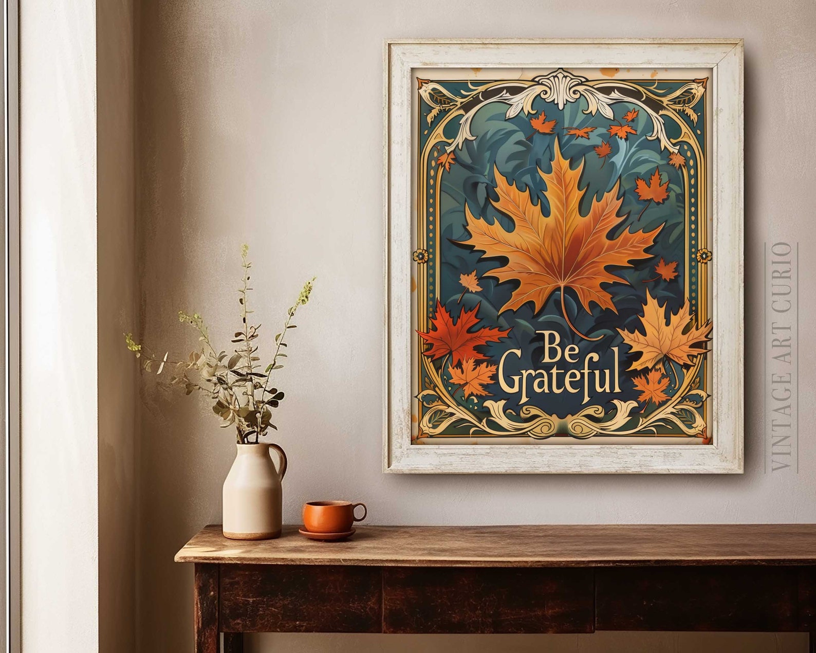 Victorian Thanksgiving Digital Print, Retro Rustic Farmhouse Wall Art ...