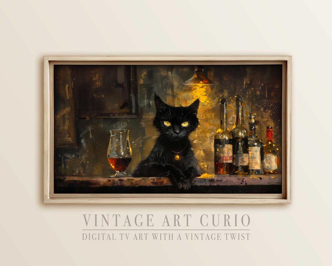 Witchy Halloween Frame TV Art, Rustic Gothic French Farmhouse ...