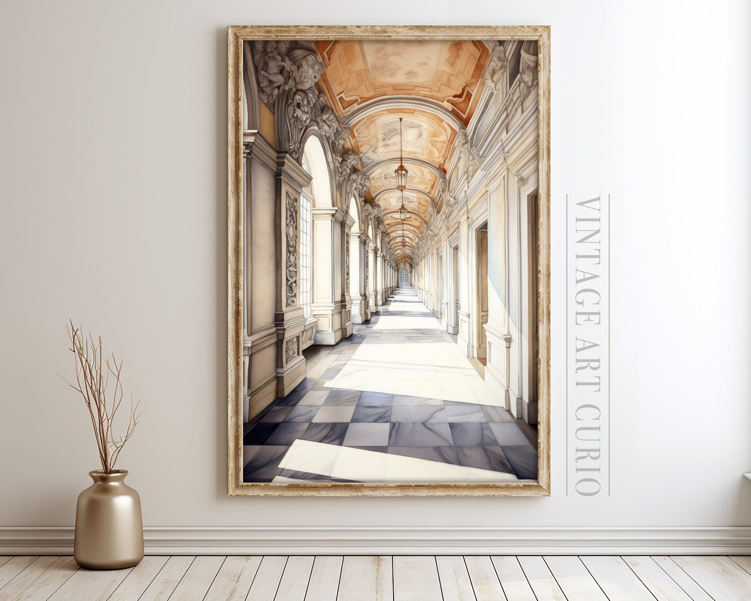 Vintage Roman Drawing Architecture Sketch PRINTABLE Digital Art ...