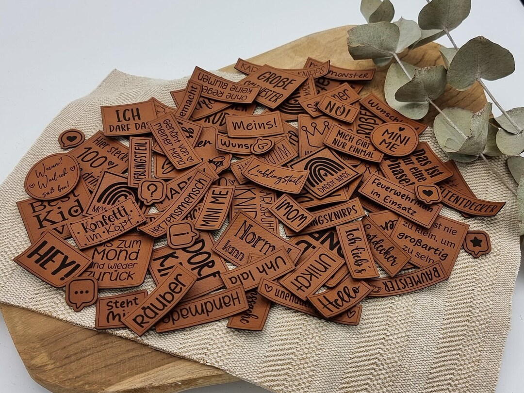 Faux Leather Labels for Young and Old part 1 - Etsy