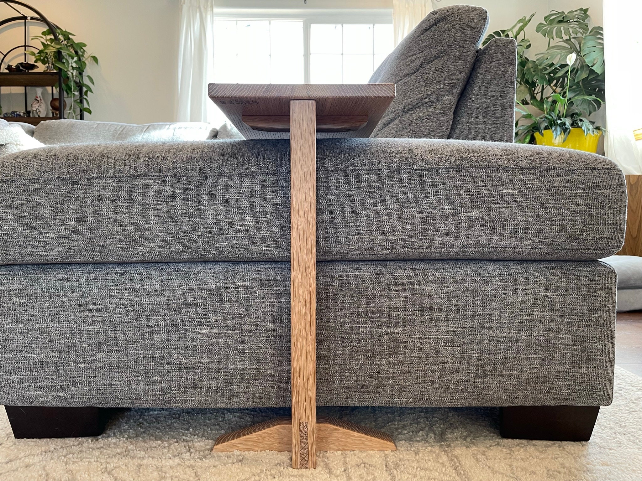 Solid Wood MCM C-table - Etsy