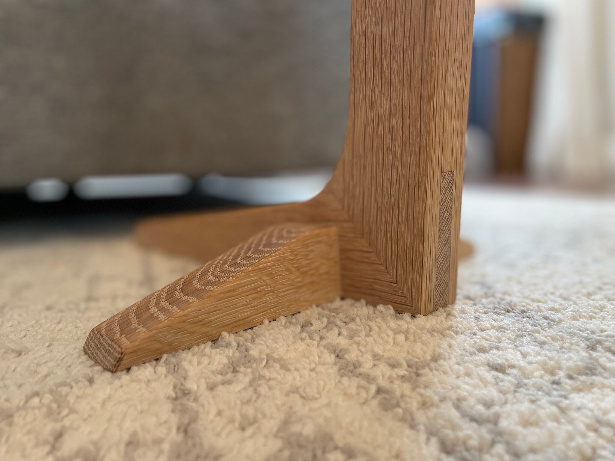 Solid Wood MCM C-table - Etsy