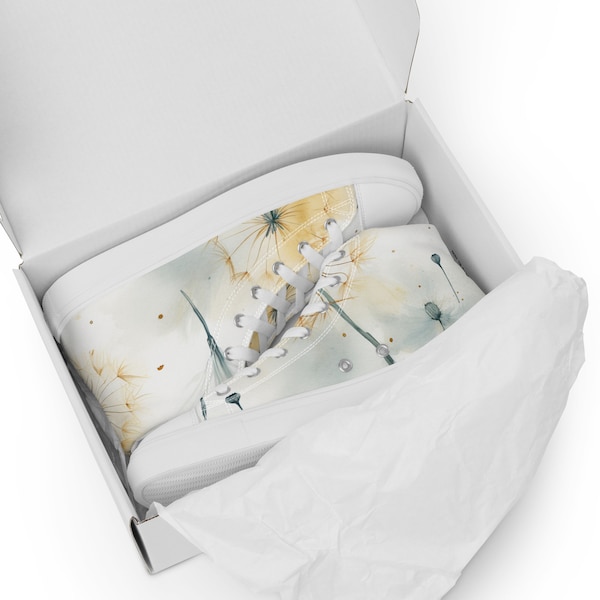 Hydrangea Womens High Top Canvas Shoes - Etsy