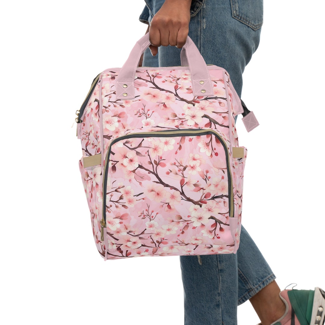 Cherry Blossom Sakura Multifunctional Diaper Backpack - Etsy