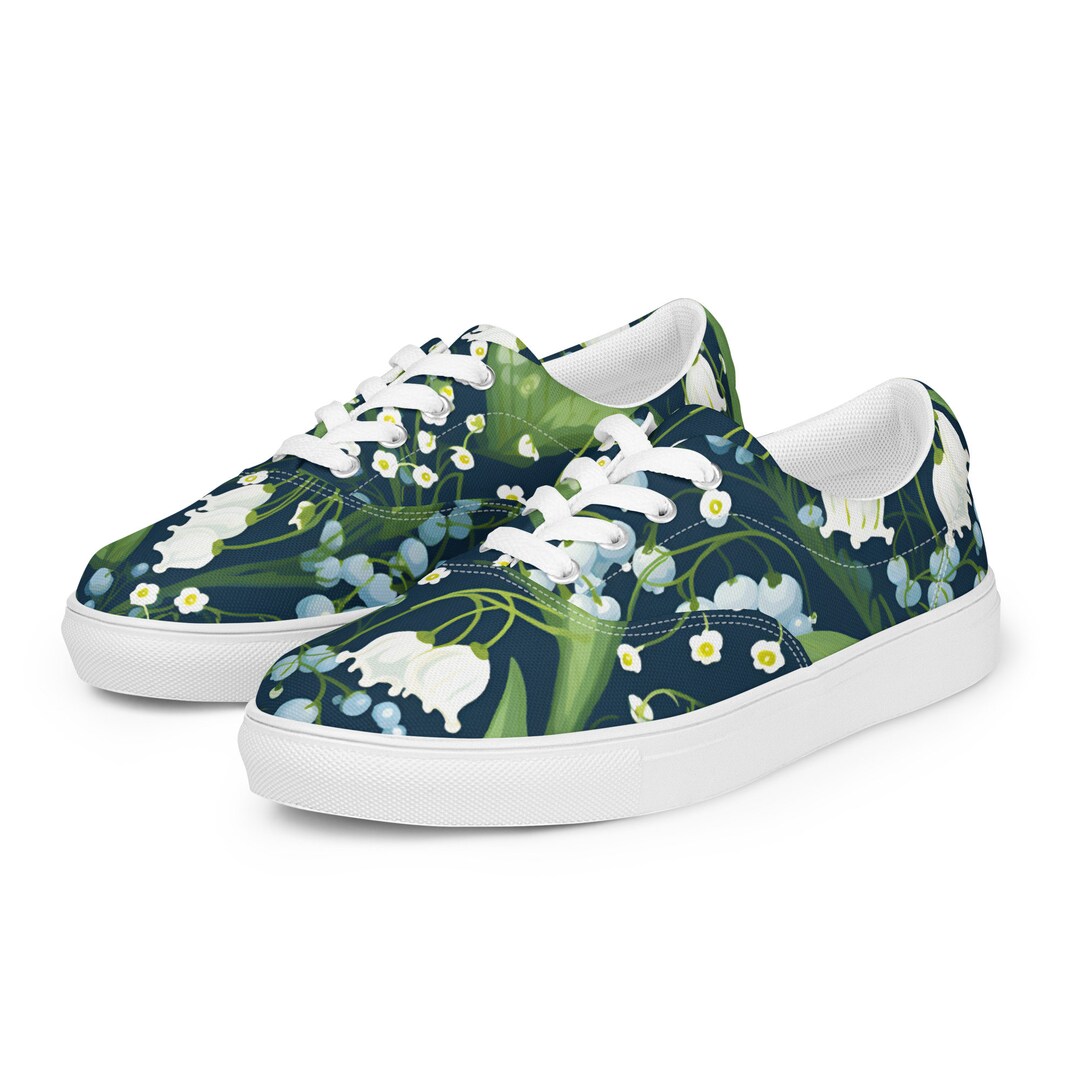 Lily of the Valley Women’s Lace-up Canvas Shoes - Etsy