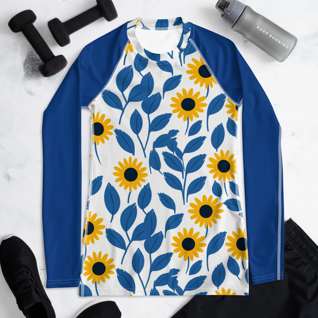 Sunflower Women's Rash Guard - Etsy