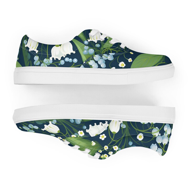 Lily of the Valley Women’s Lace-up Canvas Shoes - Etsy